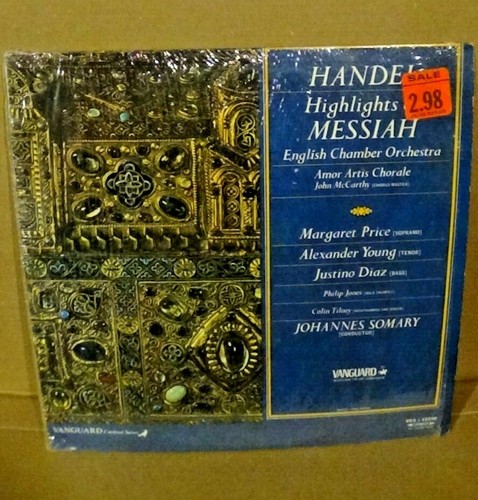 Handel Messiah English Chamber Orchestra 12" Vinyl Record LP Vanguard ...