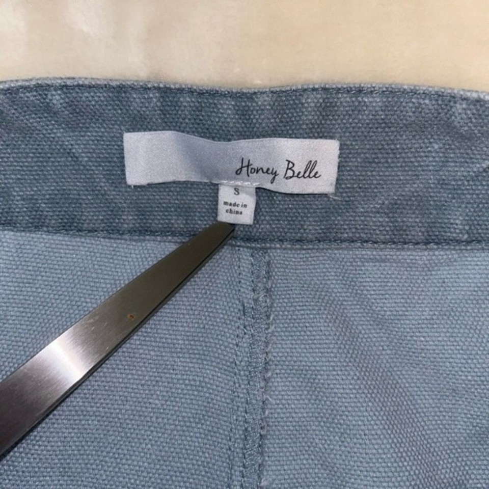 Honey Belle button front, blue canvas skirt - sz SMALL | eBay