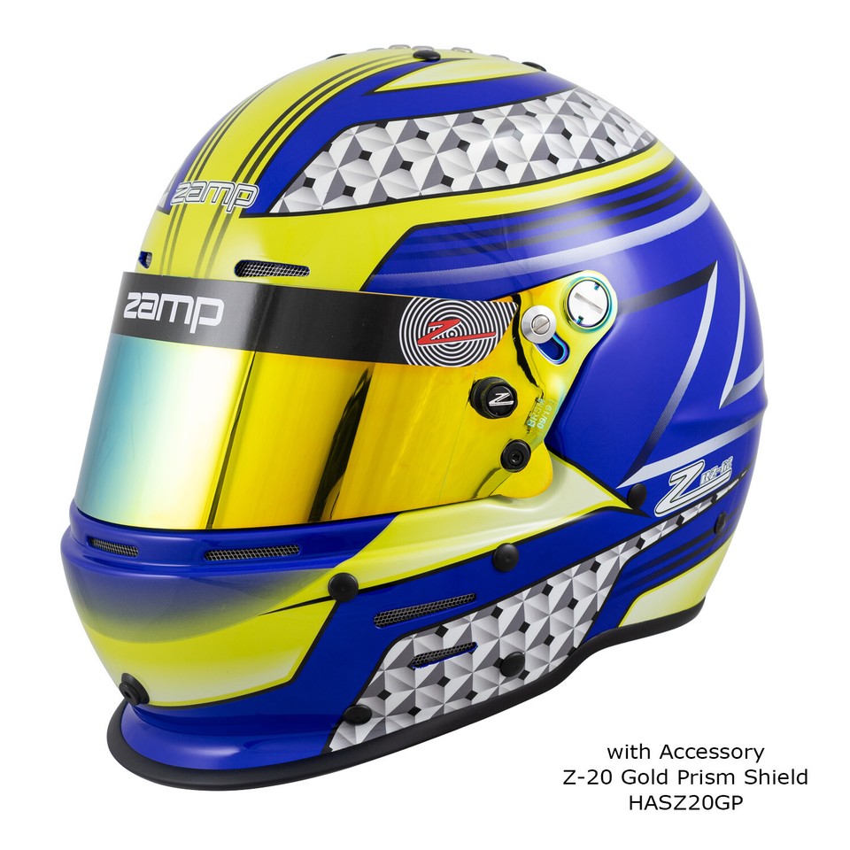 ZAMP - RZ-62 SA2020 Graphic Racing Helmet - Auto / Karting Snell - Blue ...