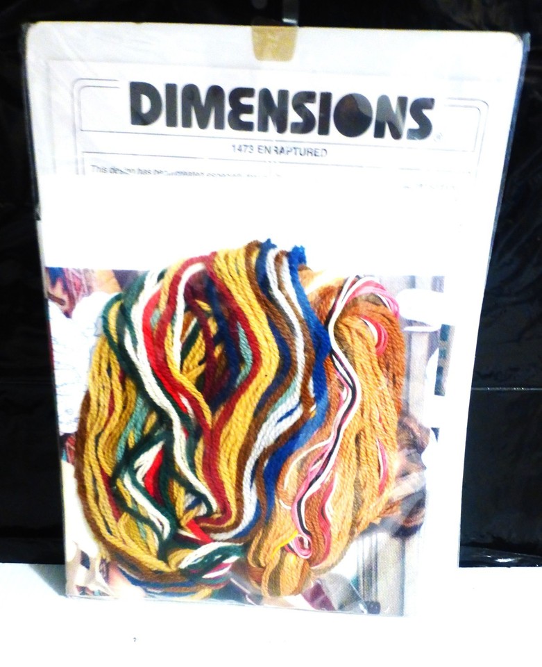 1995 Dimensions ENRAPTURED Kit #1473 Crewel Stitchery 23" x 19" James ...