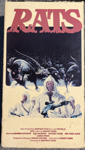 RATS VHS 1983 Cult Horror Dystopian Vincent Dawn Blockbuster Opening ...