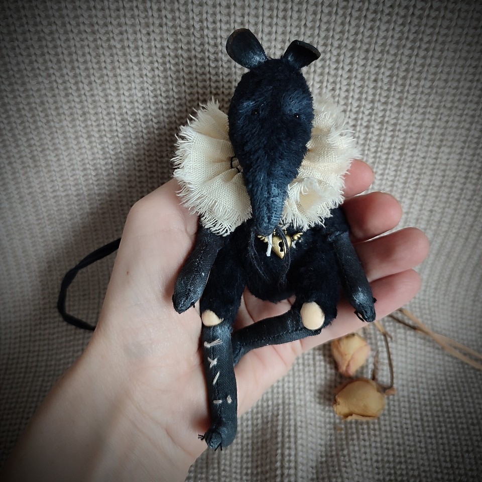 Creepy rat. Collectible creepy doll rat. Gothic rat figurine. | eBay