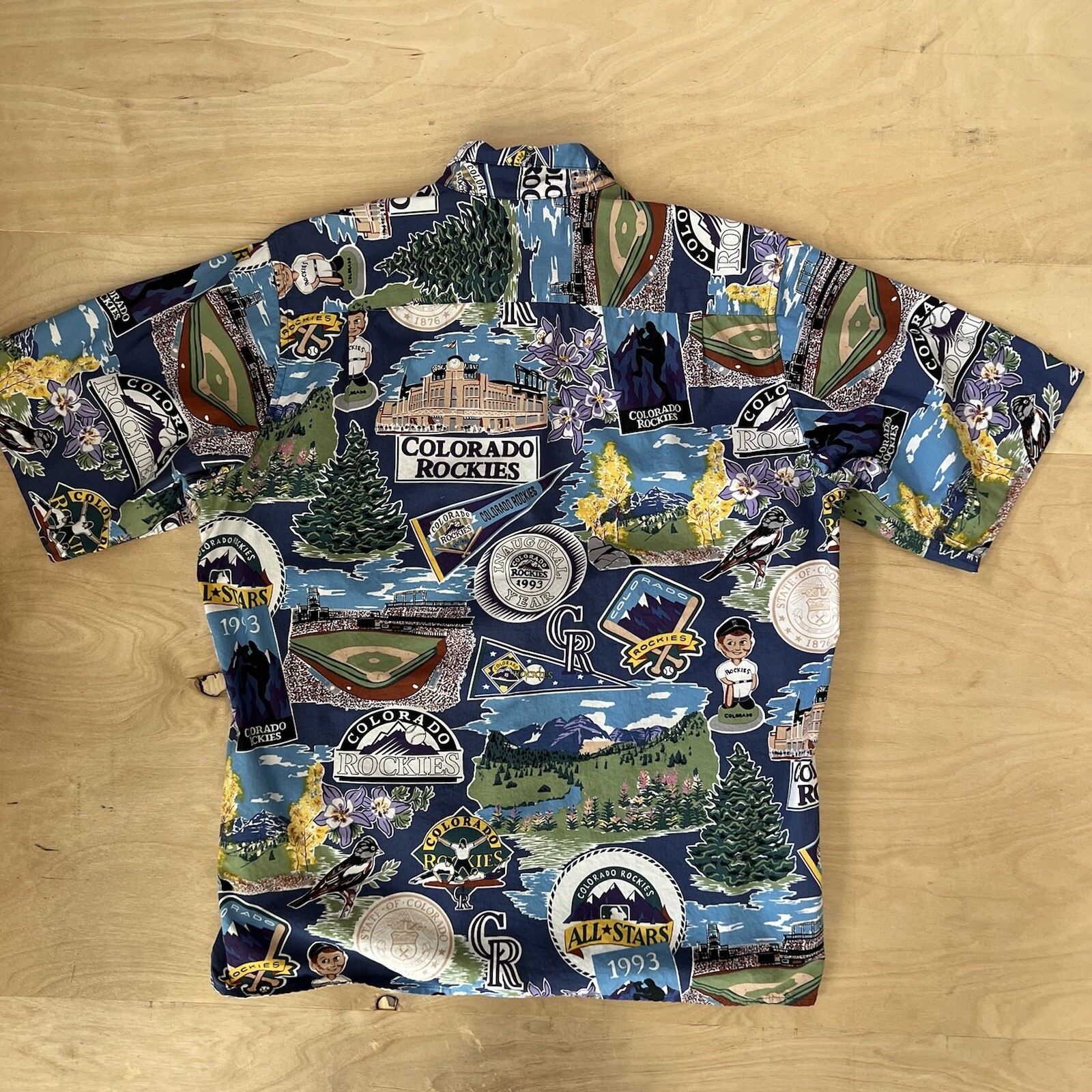 Reyn Spooner Colorado Rockies Shirt Small Multicolor MLB Baseball All ...