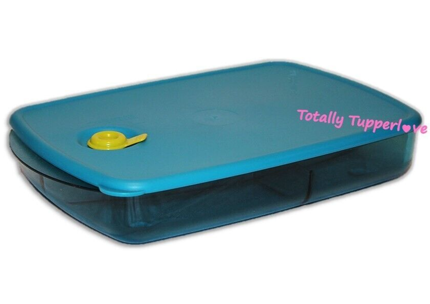 Tupperware Vent N Serve Divided Rectangle Microwave Safe Container ...
