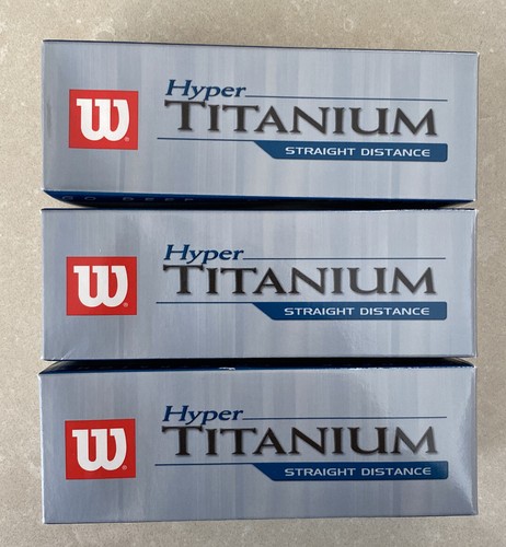 Wilson Hyper Titanium Straight Distance Golf Balls 3/3pks NIB | eBay