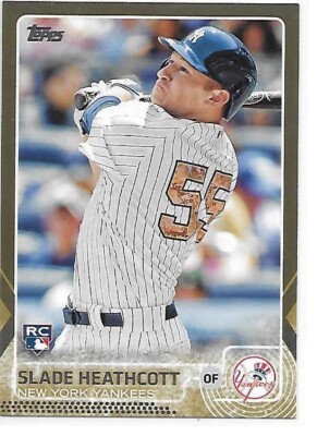 2015 Topps Update Baseball Gold Slade Heathcott RC 1070/2015 Yankees | eBay