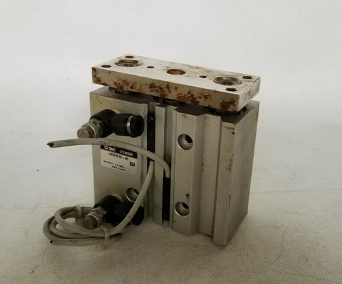 SMC Pneumatic Slide Cylinder w/ Sensors & Fittings MGPM25-40 | eBay