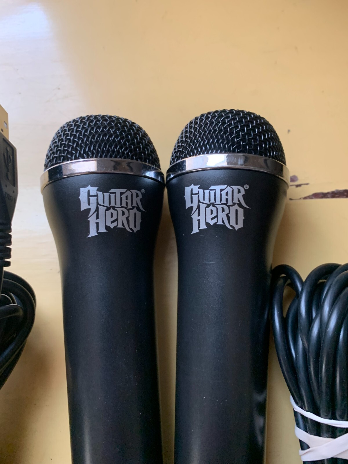 Lot of 2 OEM Guitar Hero World Tour Rock Band Microphone USB PS3 / Wii ...