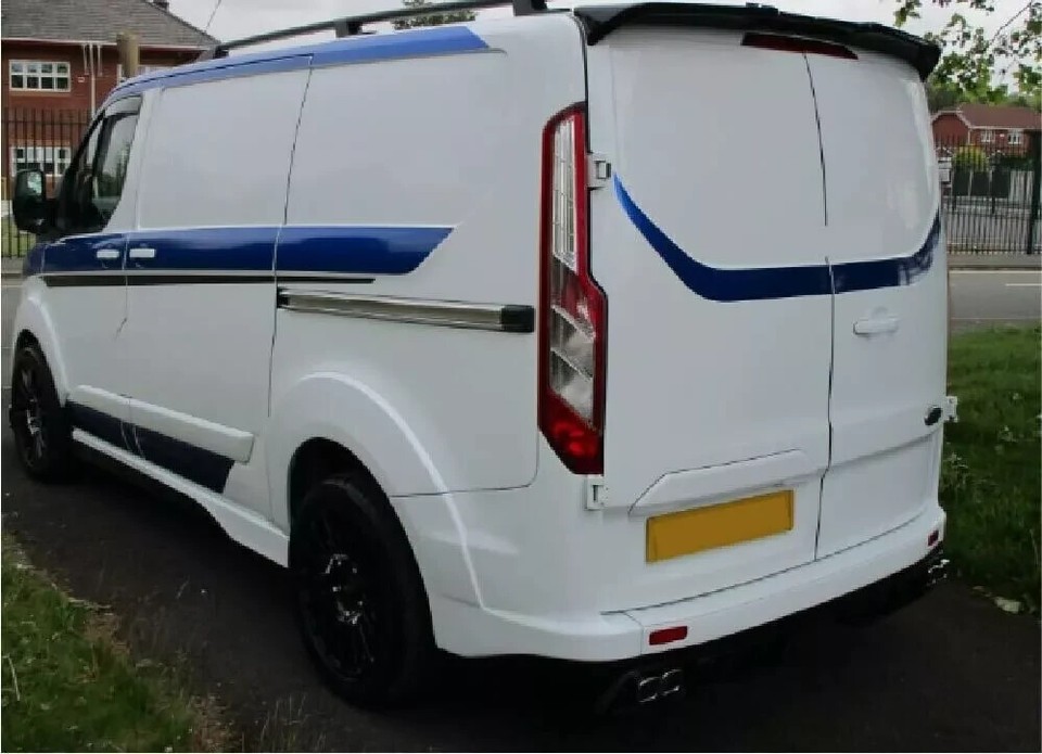 Ford Transit Custom M Sport Graphics Kit Any Logo 24hr Post Decals SWB ...