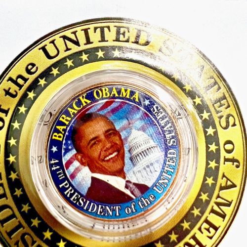 BARACK OBAMA CHANGE HAS COME TO AMERICA 24kt CLAD HALF DOLLAR COIN ...