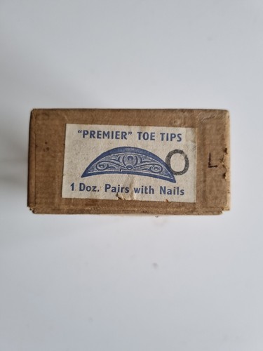 Vintage 1950s Premier Toe Tips Empty Card Box Film Prop Display Window ...