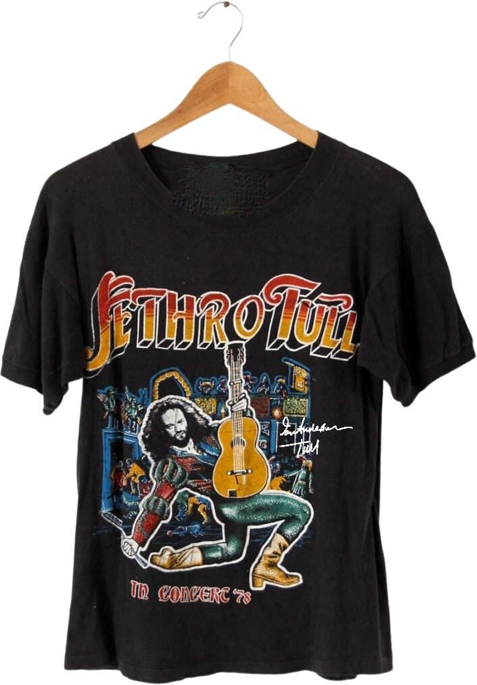 Vtg JETHRO TULL In Concert 78 Cotton Black Shirt All Size Unisex UR268 ...