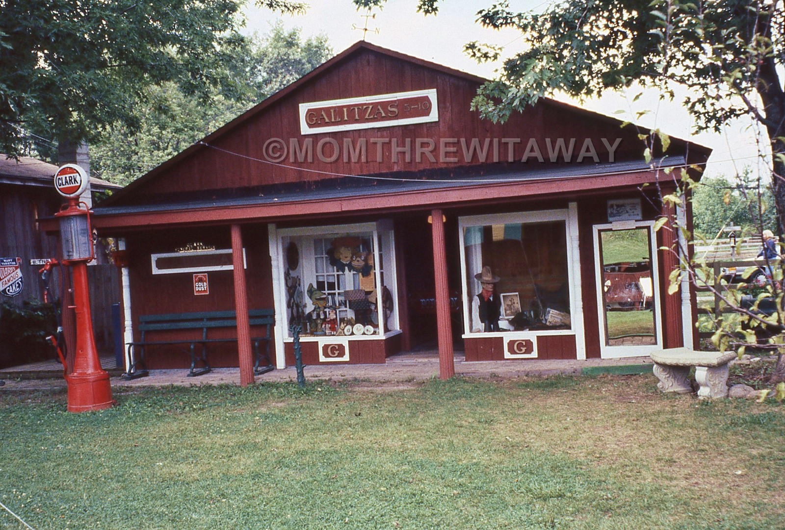 1990 COLOR SLIDE 1418 Ohio Findlay Ghost Town Galitza's 5&10 Cent Store ...