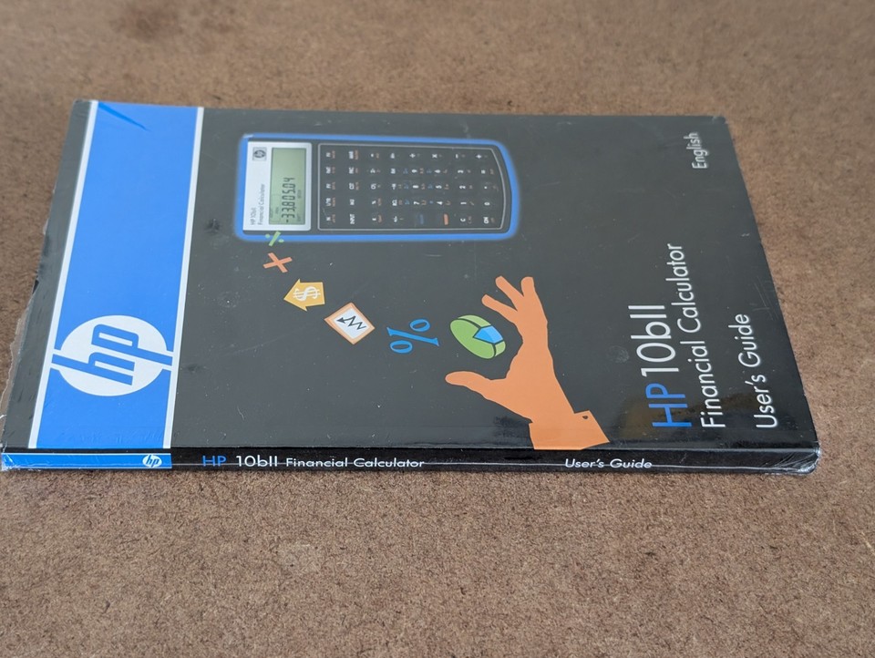 New HP-10BII User's Guide Manual (No Calculator) | eBay