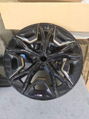 2022-2024 BMW iX M60 22"x9.5J Black w/ Bronze OEM Wheel Factory Rim ...