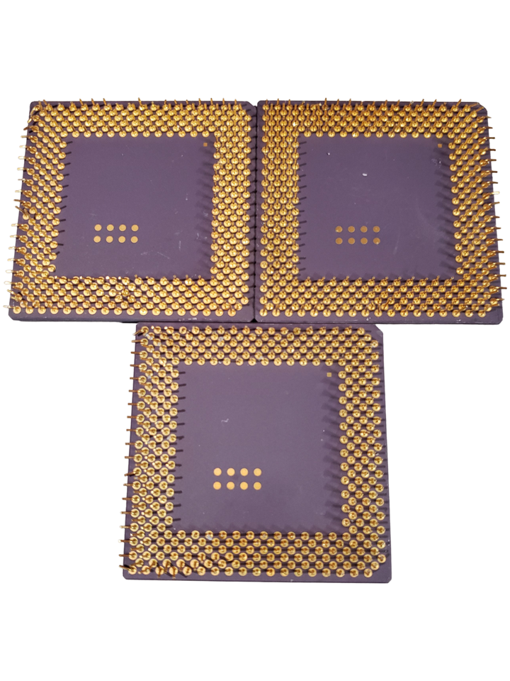 LOT OF 3 Sun Microsystems UltraSPARC IIi Ceramic Processor | Gold ...