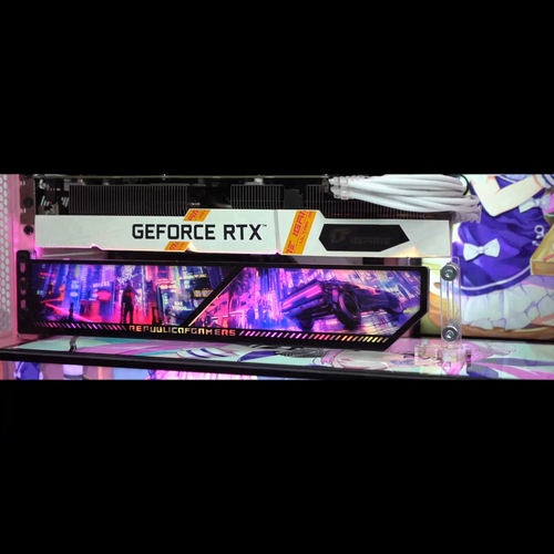 Custom Picture Horizontal GPU Bracket ARGB GPU Side Panel Graphics Card ...
