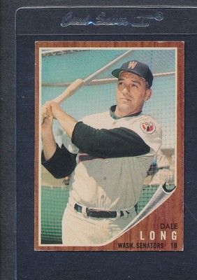 1962 Topps #228 Dale Long Senators EX *1788 | eBay
