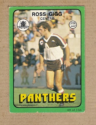 1978 RUGBY LEAGUE CARD #49 ROSS GIGG, PENRITH PANTHERS | eBay Australia