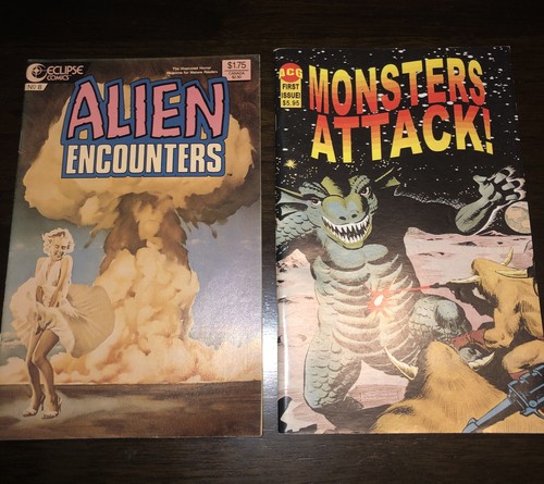 ALIEN ENCOUNTERS #8 (Eclipse Comics, 1986) MONSTERS ATTACK (ACG Comics ...