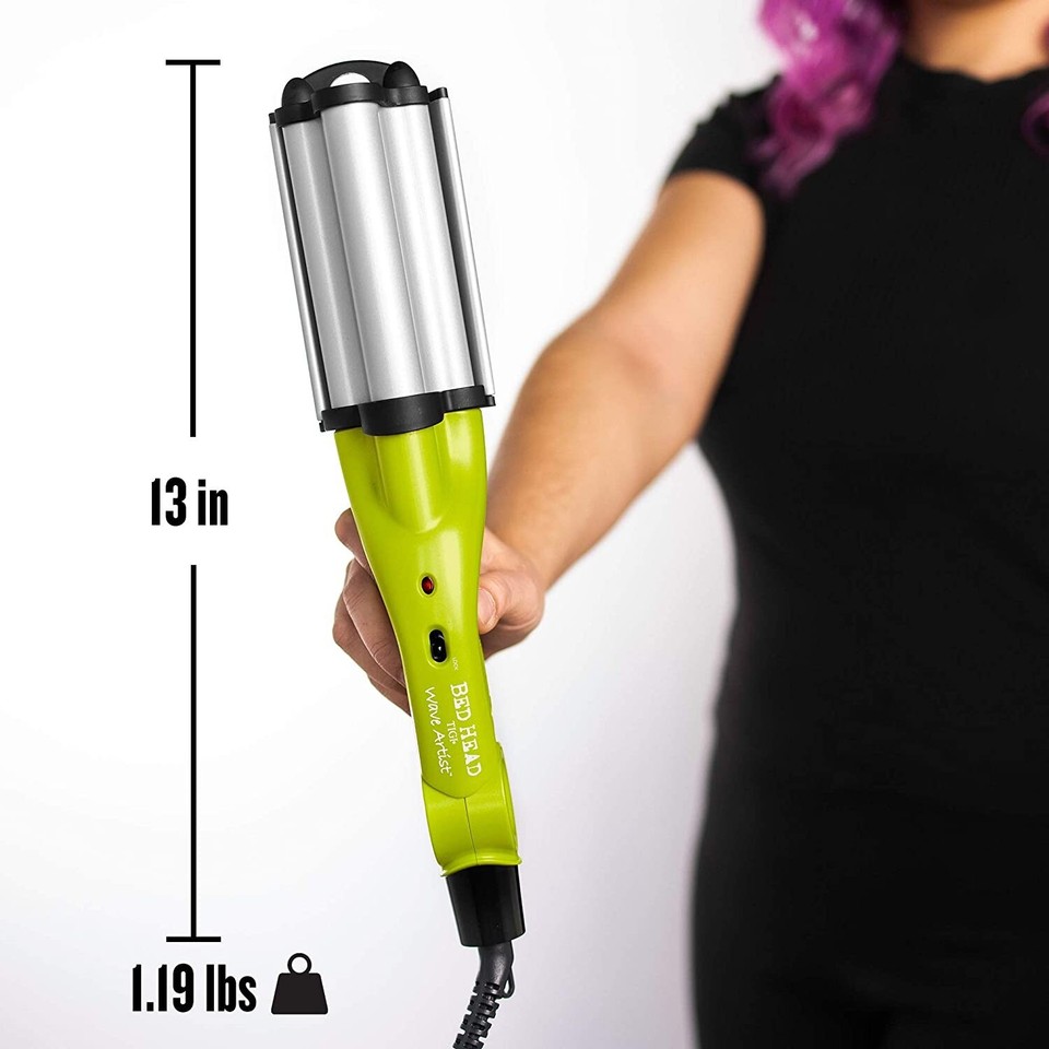 Bed Head Wave Artist Ceramic Deep Hair Waver for Beachy Waves, Green ...