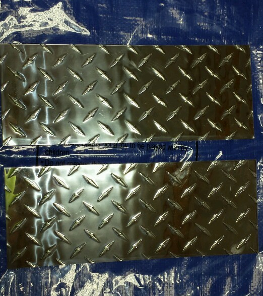 Small Boat Trailer Diamond Plate Fender Covers horse trailer. 5"x13" | eBay