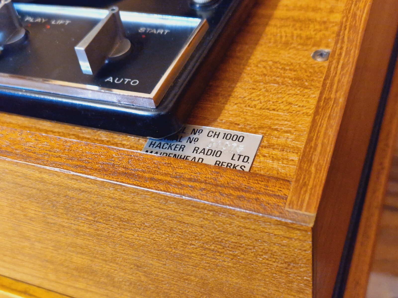Timewarp vintage Hacker GAR1000 Radiogram Record Player + Teak Stands ...