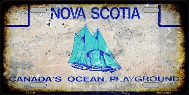 Nova Scotia Rusty Novelty Metal License Plate Tag LP8181 | eBay