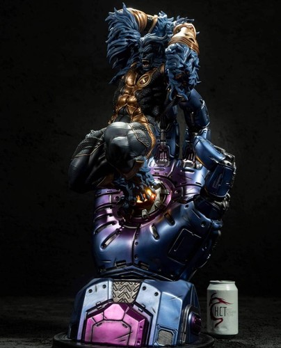 X MEN BEAST VS SENTINEL DIORAMA CUSTOM STATUE 1/4 RARE + CGC 9.8 ...