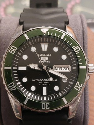 Seiko 5 Men's Black Watch 7S36-03CO Sea Urchin. Replacement Bezel ...
