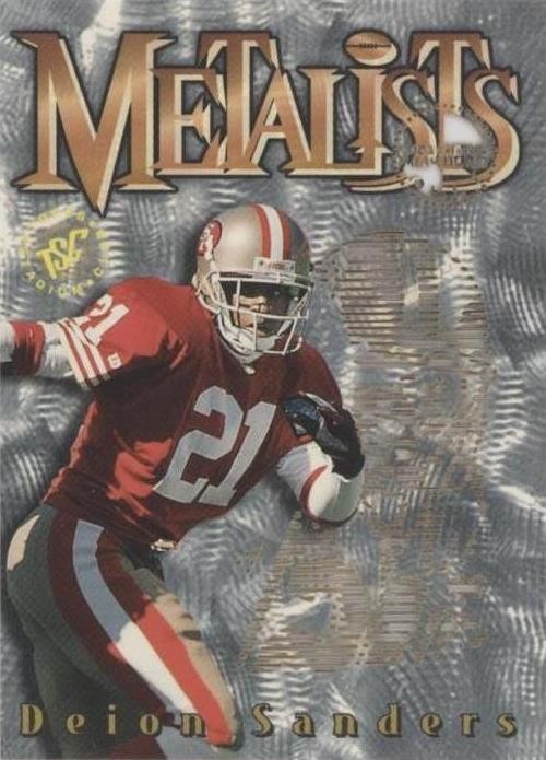 1995 Topps Stadium Club - Metalists Deion Sanders #M6 Members Only for ...