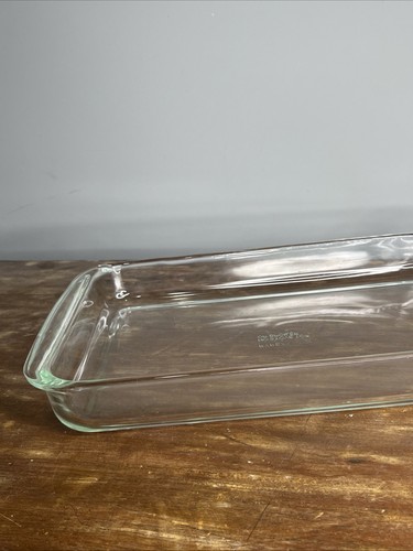 Vintage PYREX 234 Clear Glass 4qt Casserole Baking Dish 17x10" Wide ...