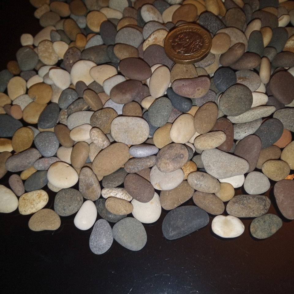 Small colourful pebbles for pebble art, mosaic, arts & crafts. 500 gr ...