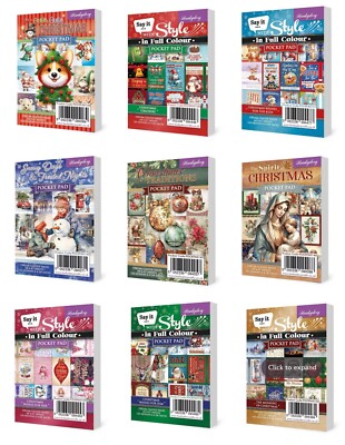 HUNKYDORY 16 X A7 POCKET PAD SAMPLE TOPPERS FOR CARDS & CRAFTS - 53 ...