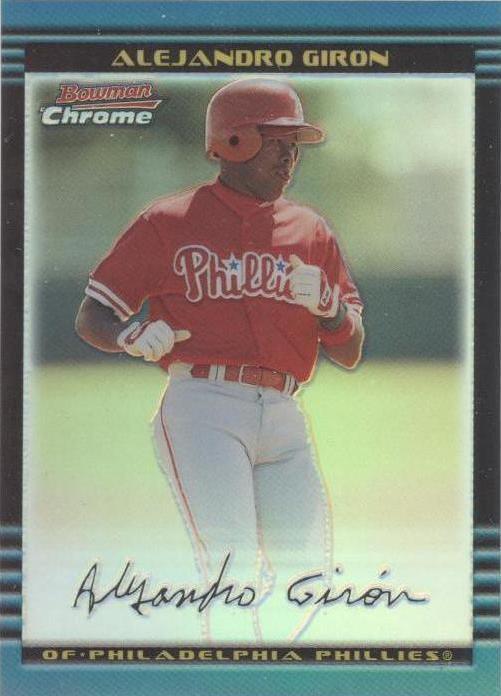 2002 Bowman Chrome - Alejandro Giron #168 Refractor /500 (RC) for sale ...