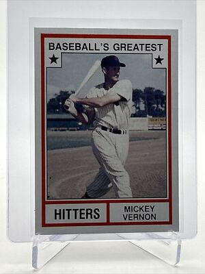1982 TCMA Greatest Hitters Mickey Vernon Baseball Card #12 Mint FREE ...