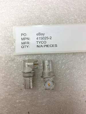 415025-2 TYCO CONN BNC JACK R/A 50 OHM PCB 4 PIECES | eBay
