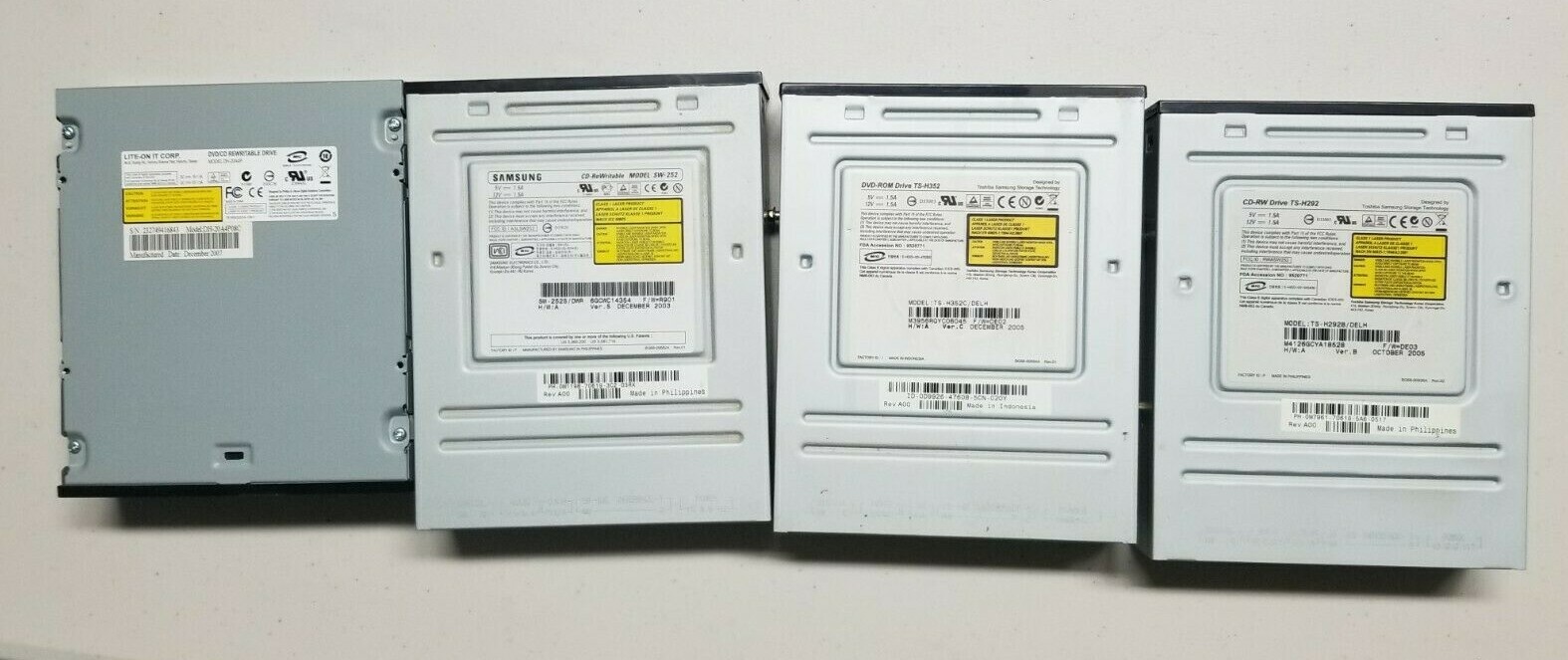 lot of 4 Desktop DVD CD drives IDE PATA | eBay