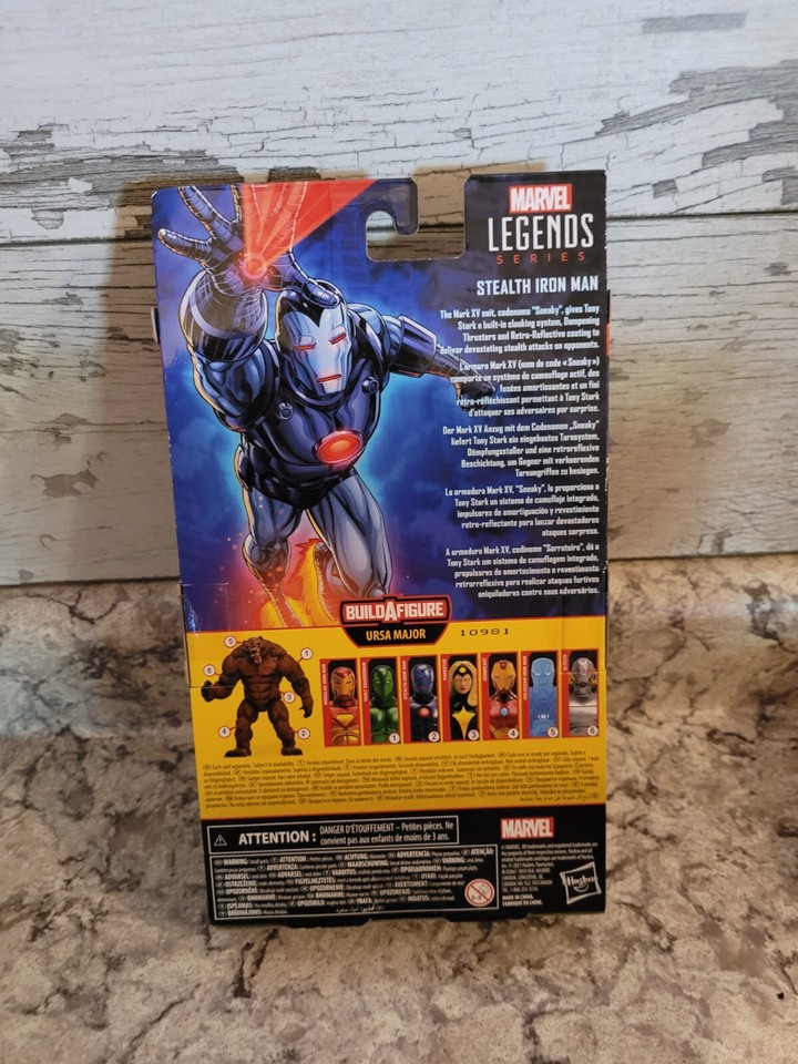 Hasbro Marvel Legends STEALTH IRON MAN Ursa Major Build-A-Figure Series ...