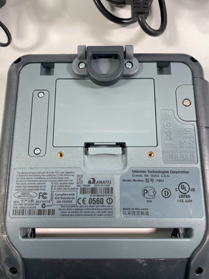 [Lot of 5] Intermec PB51 Mobile Thermal Printers w/ AC Adapters ...