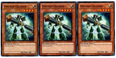 Yugioh- 3X Photon Crusher - Common - 1st Edition - ORCS-EN009 - Near ...
