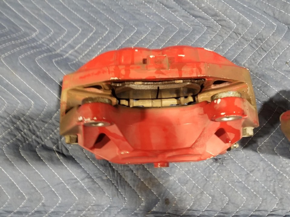 2009-2020 NISSAN 370Z AKEBONO BREMBO BRAKE CALIPER SET OF 4 RED SET OEM ...