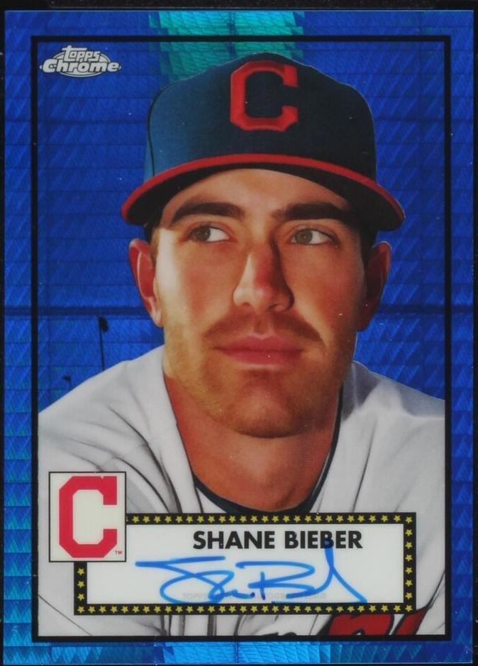 2021 Topps Chrome Platinum Anniversary - Autographs Shane Bieber #PA-SB ...
