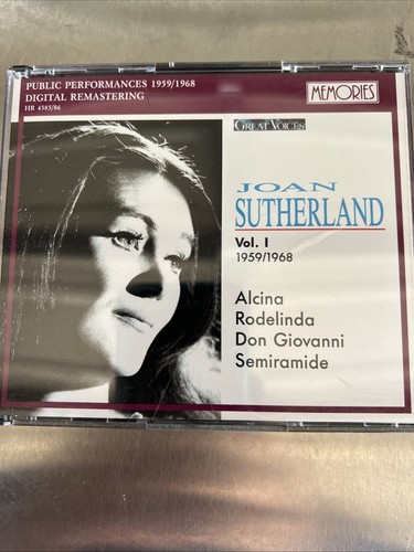 Great Voices Joan Sutherland Vol 1 1959/1968 2cd 8010984045852| eBay