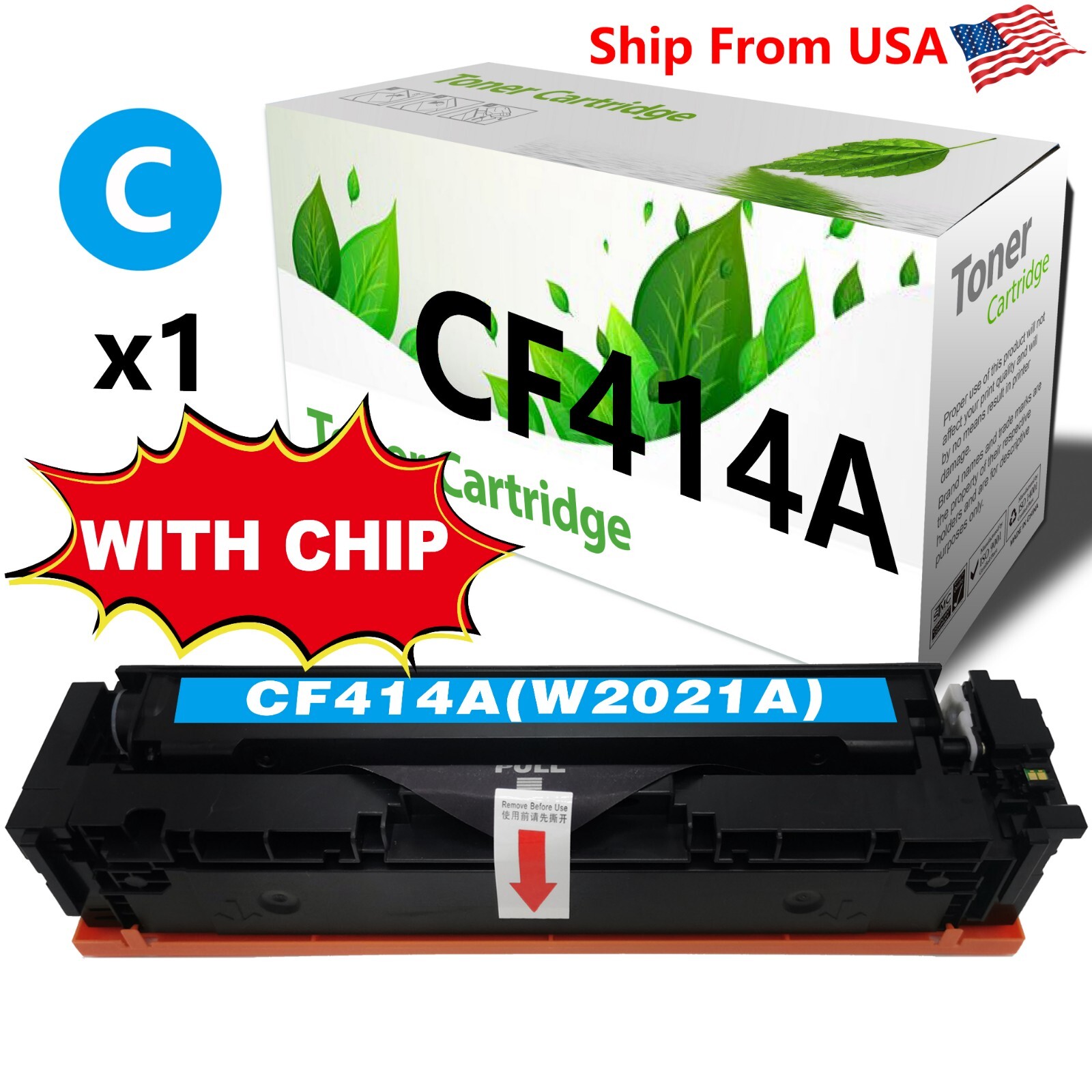 1-Pack 414A Toner Cartridge CF414A for Enterprise M455dn M480f Managed ...