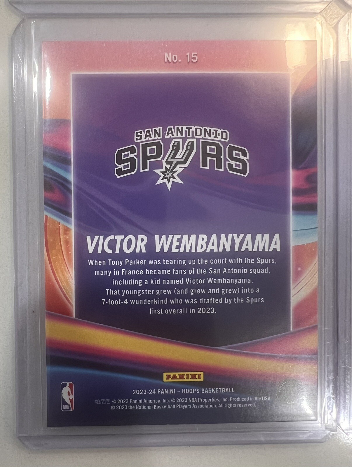 Victor Wembanyama RC Rookie Card Lot 2023-24 Panini NBA Hoops Wemby ...