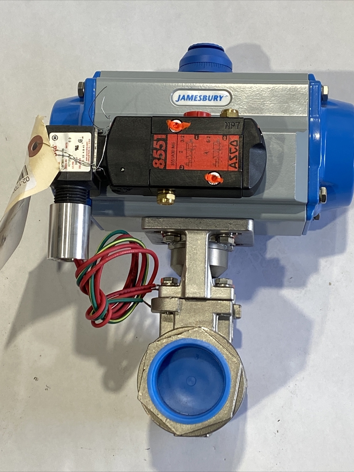 JAMESBURY 1 1/2 Control Valve VPVL200SR6BD & Asco Solenoid Actuator ...