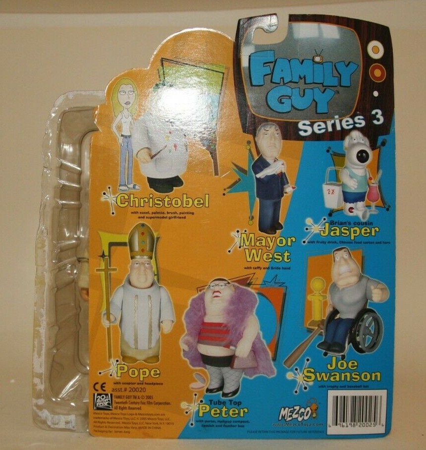 Mezco Family Guy Pope Series 3 Action Figure With Scepter And Headpiece ...