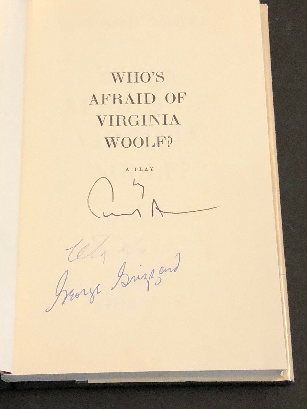Edward Albee & Cast Who's Afraid of Virginia Woolf Signed Autograph 1st ...