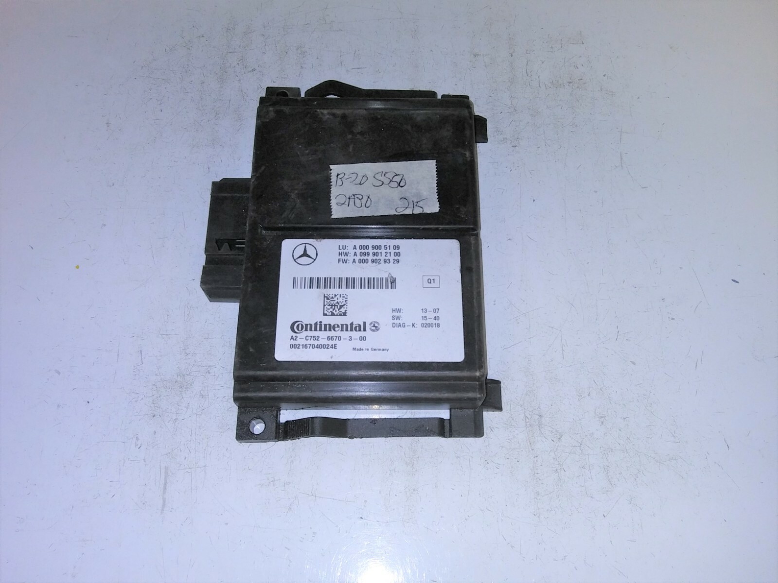 MERCEDES BENZ S550 Distance Radar Sensor Control Module Unit 2017 ...